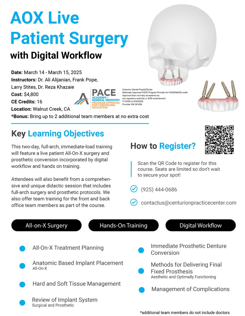 All On X Hands-On Live Patient Digital Workflow Course – Current ...